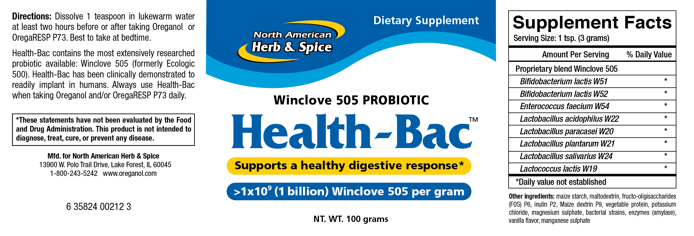 Health-Bac 100g