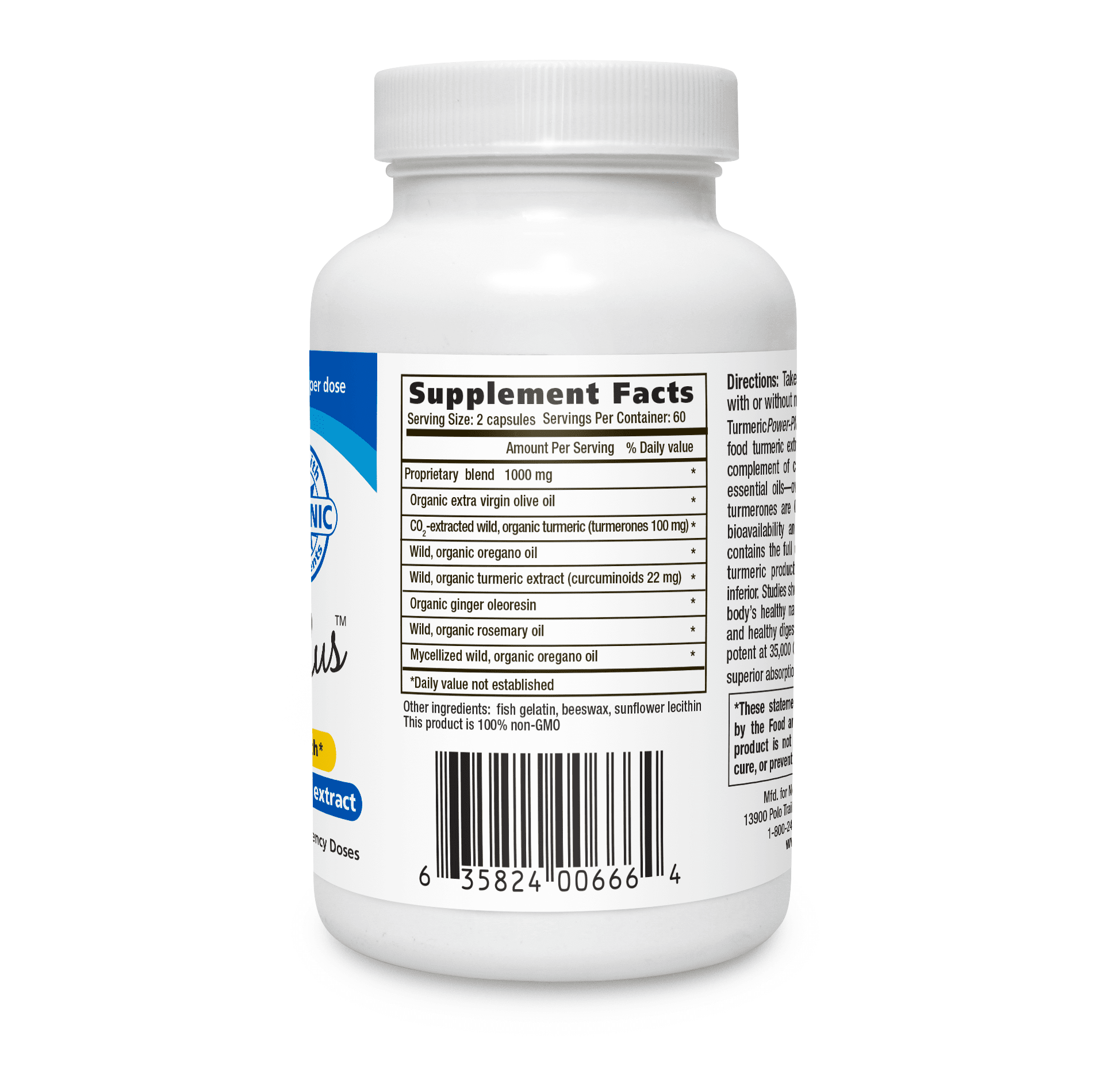Turmeric Power Plus Gelcaps 120's - Olive Leaf